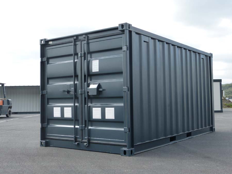 Conteneur de stockage 15 pieds – Noir | Achat & Livraison - containerscie
